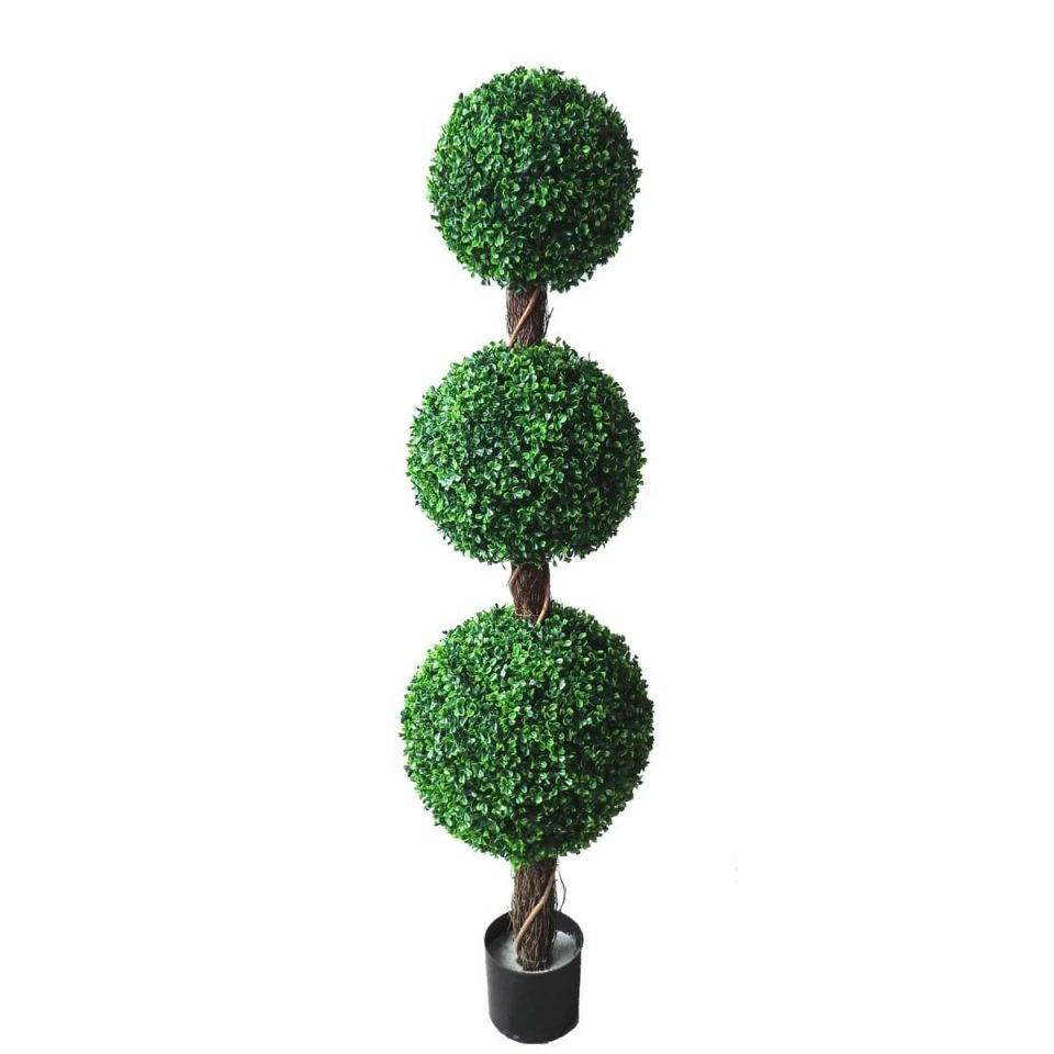 Boxwood Tree Triple Ball Topiary - Rymar USA